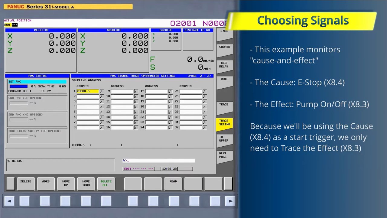 FANUC PMC Trace Function (Video)